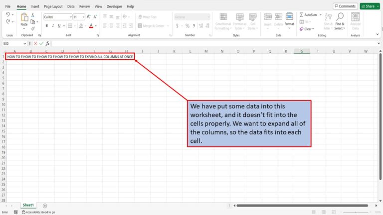 Easily Expand All Columns In Excel At Once