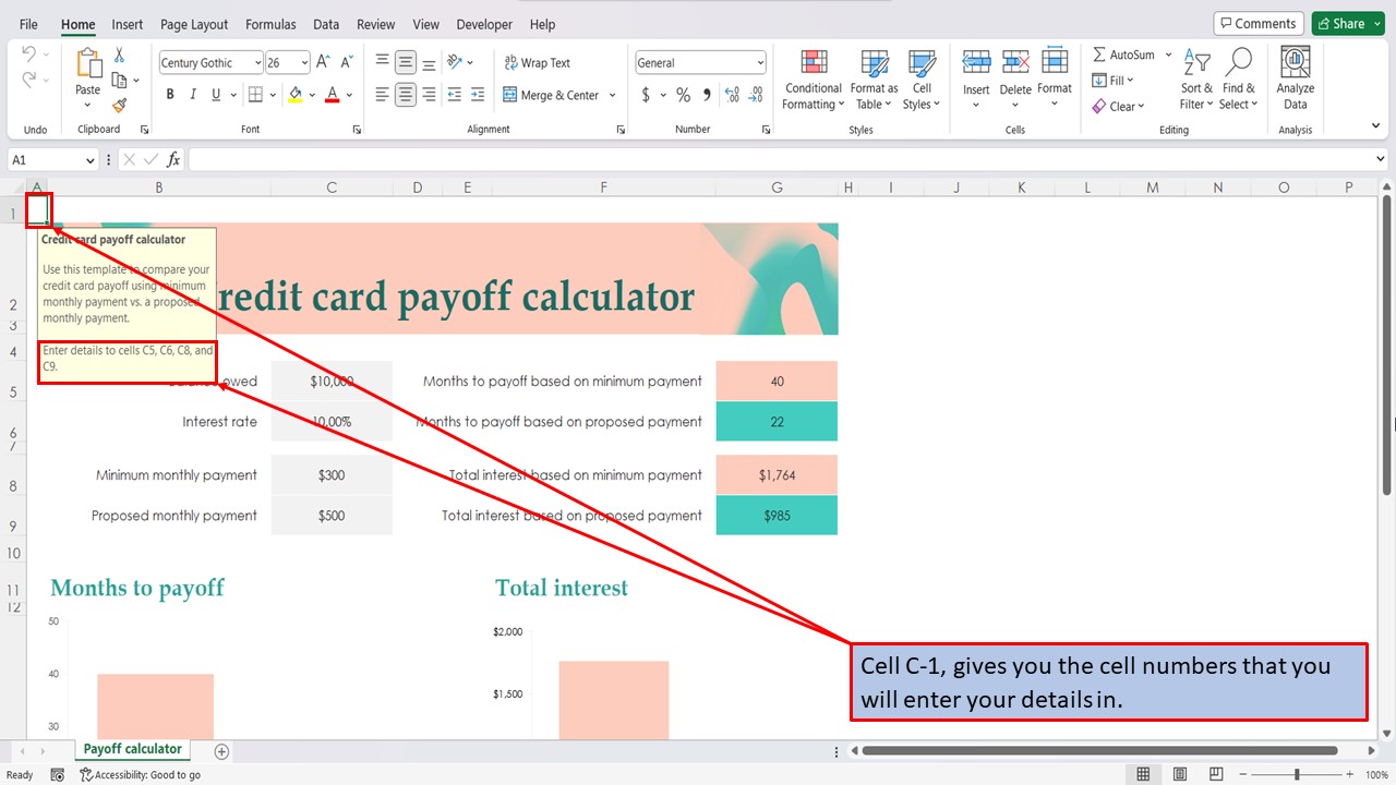 Excel Credit Card Payoff Calculator-Template - Mark's Excel Tips