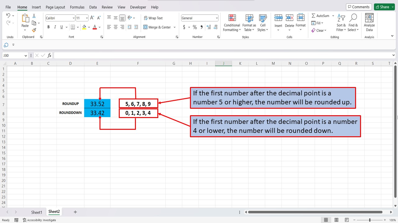 How To Round Numbers In Excel - Mark's Excel Tips