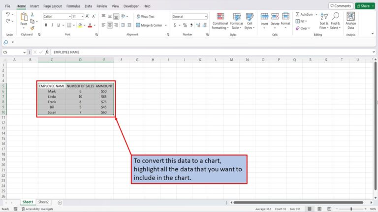 Turn Excel Data Into A Graph - Mark's Excel TipsMark's Excel Tips