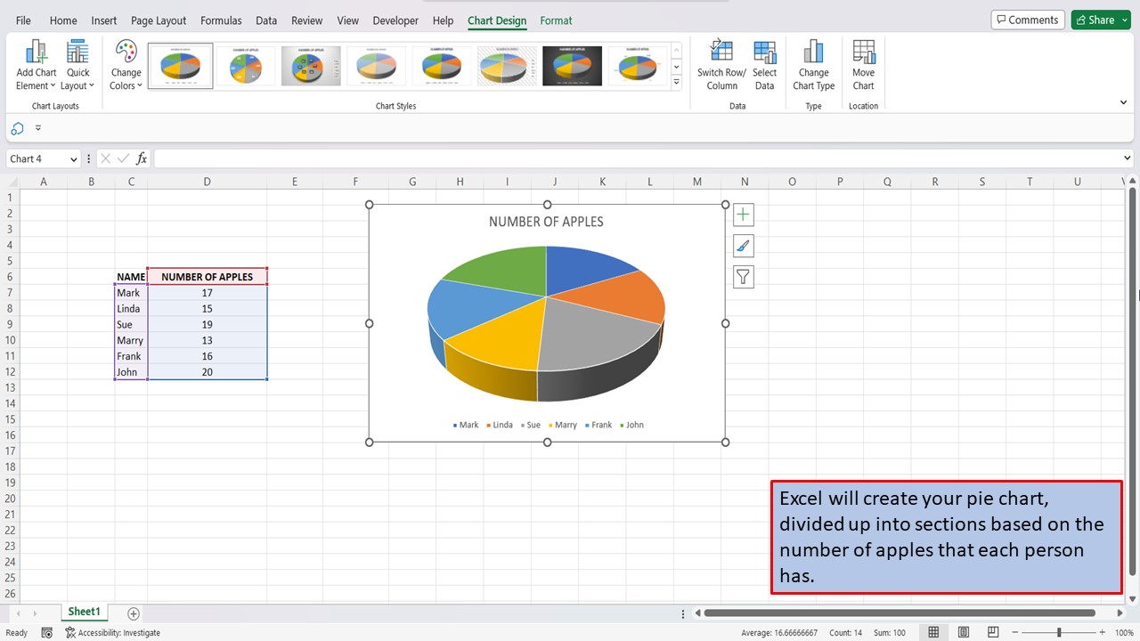 How To Create Pie Chart In Excel - Mark's Excel Tips