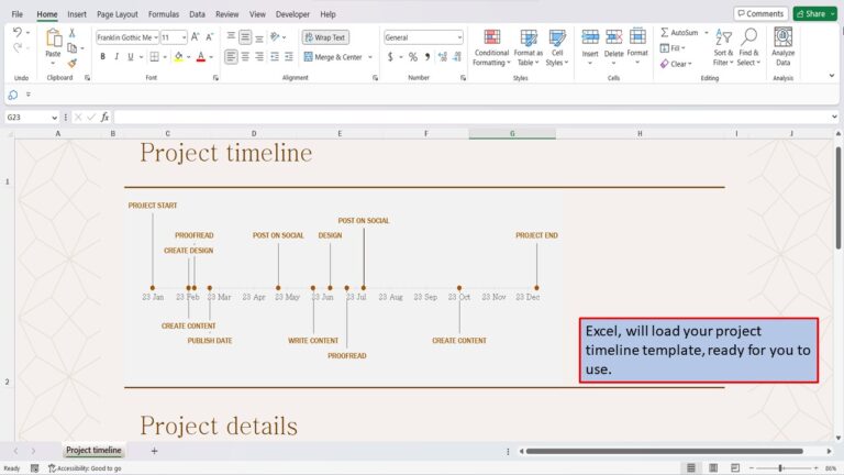 Project Timeline Template For Excel - Mark's Excel Tips