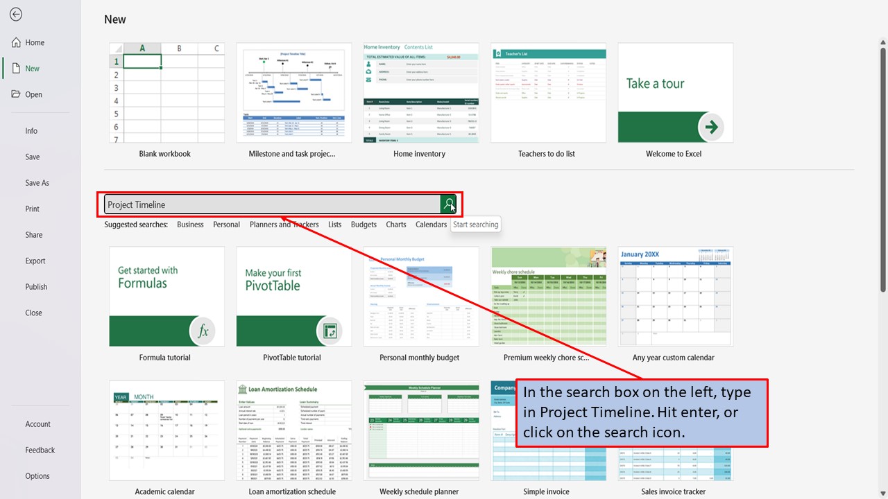 Project Timeline Template For Excel - Mark's Excel Tips