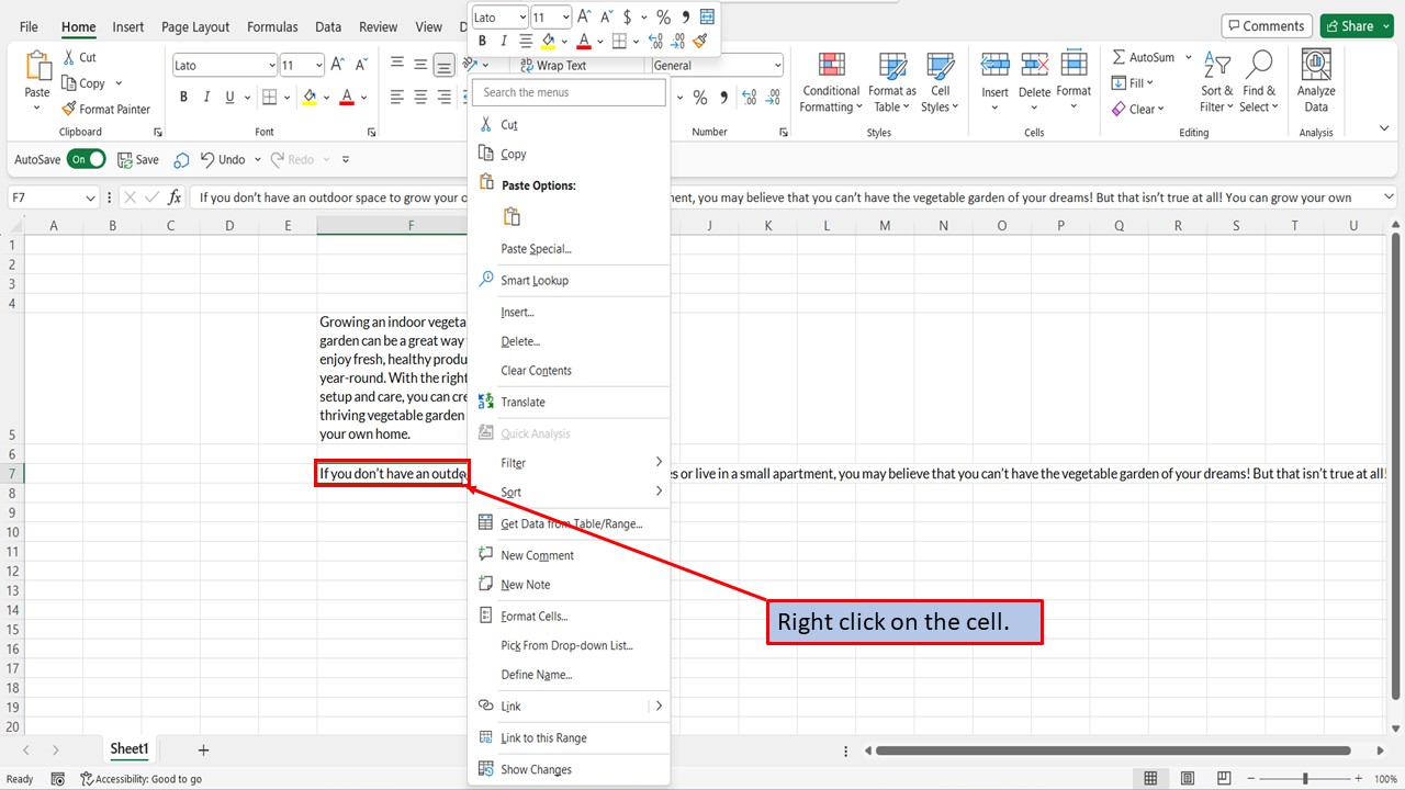 Two Ways To Wrap Text In Excel - Mark's Excel Tips