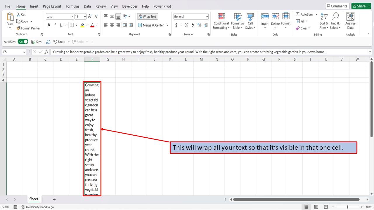 Two Ways To Wrap Text In Excel - Mark's Excel Tips