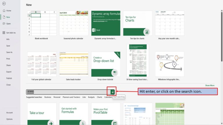Easy To create Editable Christmas Advent Calendar For Excel