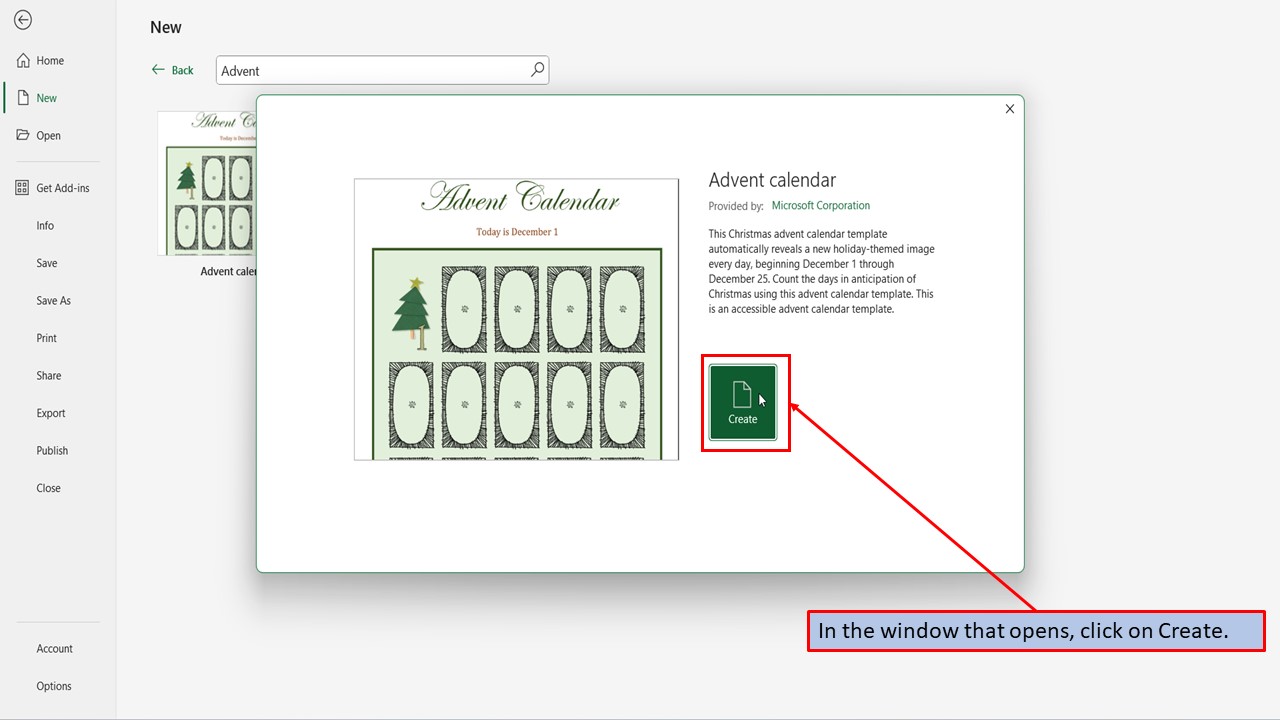 Easy To create Editable Christmas Advent Calendar For Excel - Mark's Excel Tips