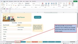 Create The Ultimate Meal Planner Template Using Excel 365 - Mark's ...