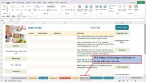 Create The Ultimate Meal Planner Template Using Excel 365 - Mark's ...