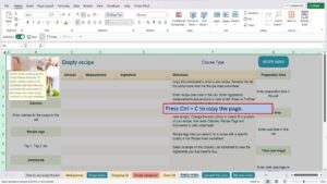 Create The Ultimate Meal Planner Template Using Excel 365 - Mark's ...