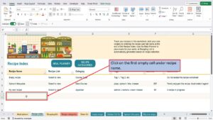 Create The Ultimate Meal Planner Template Using Excel 365