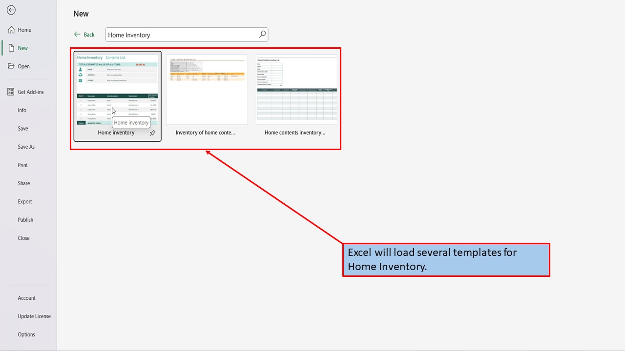 Ready To Use Home Inventory Template For Excel 365 - Mark's Excel Tips