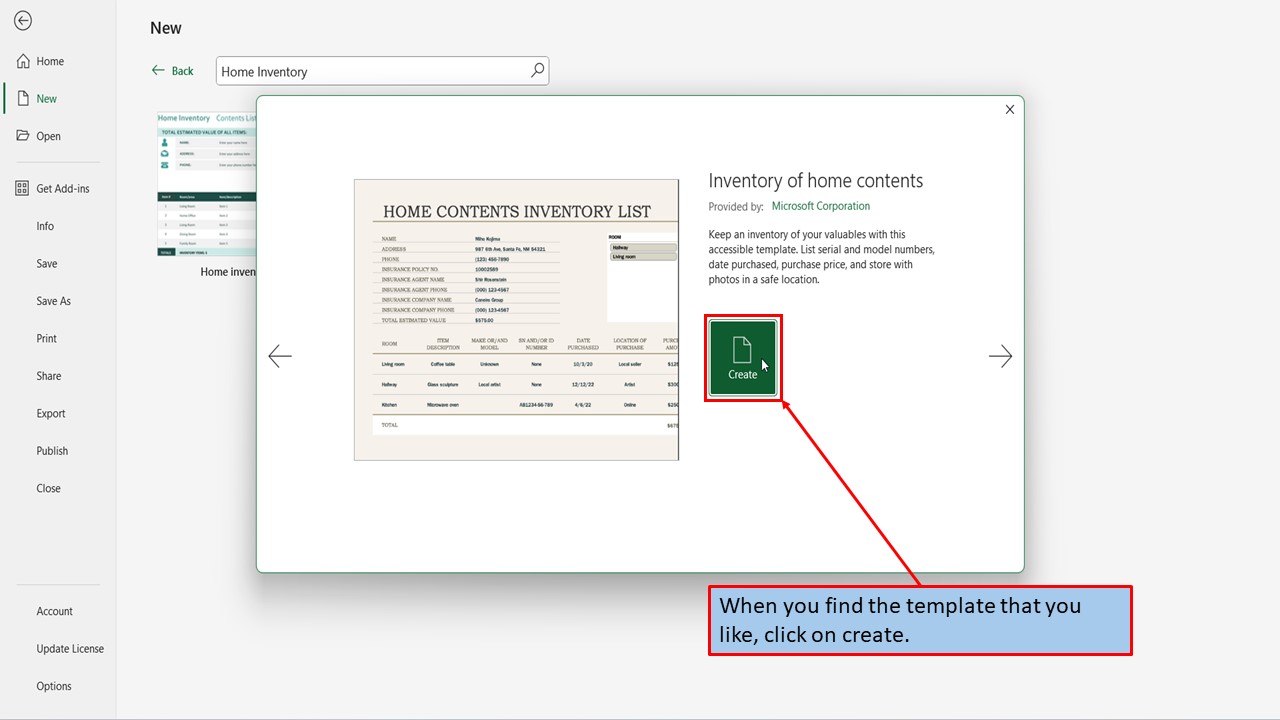 Ready To Use Home Inventory Template For Excel 365 - Mark's Excel Tips