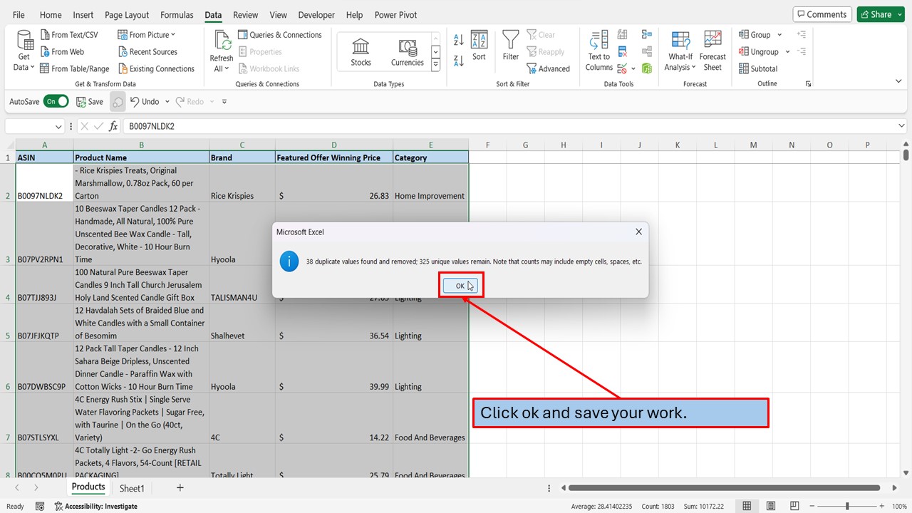 How To Quickly And Easily Delete Duplicates In Excel 365 - Mark's Excel ...