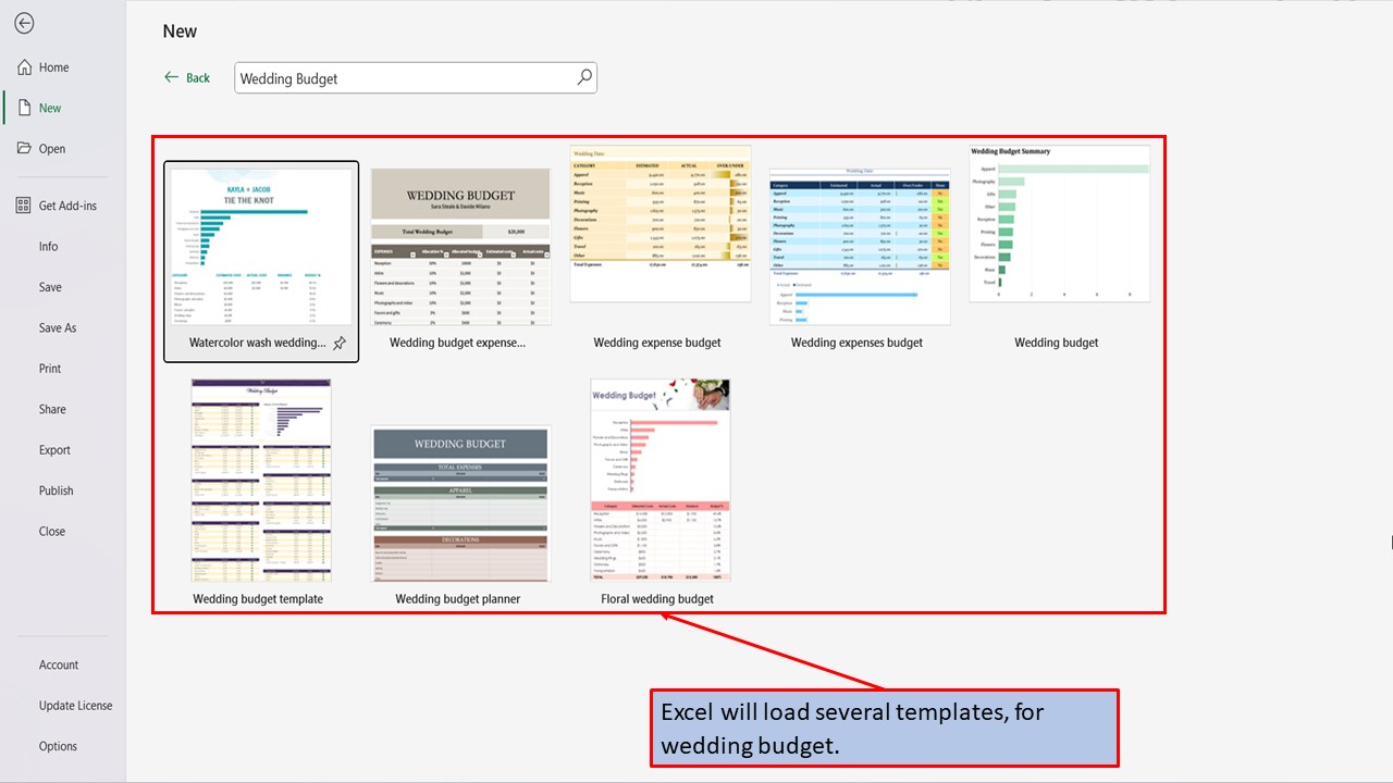 Create A Ready To Use Wedding Budget Template In Excel 365 - Mark's ...