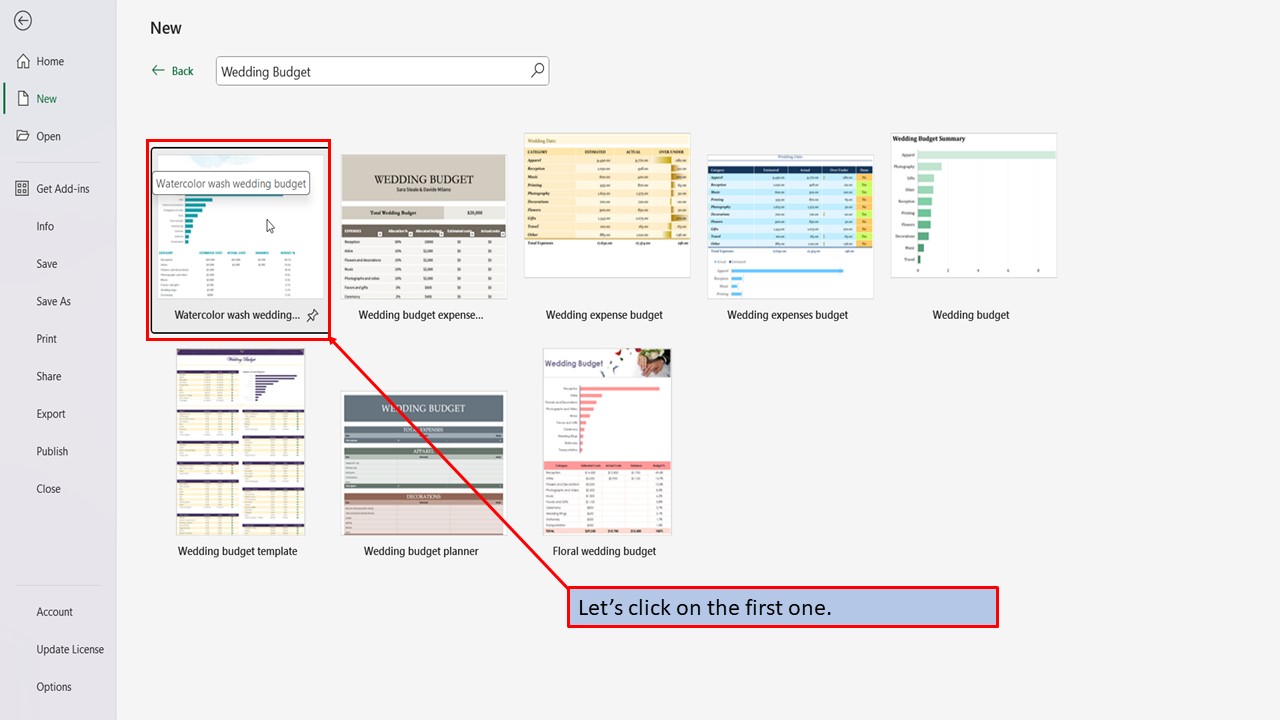 Create A Ready To Use Wedding Budget Template In Excel 365 - Mark's ...