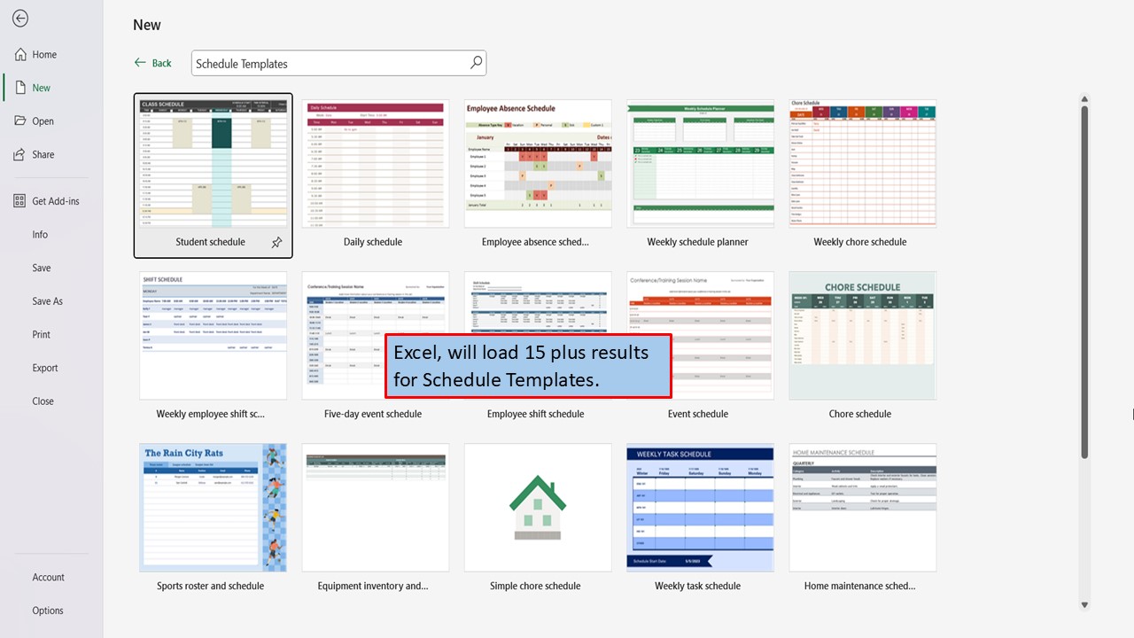 How to Create A Schedule Template in Excel 365 - Mark's Excel TipsMark ...