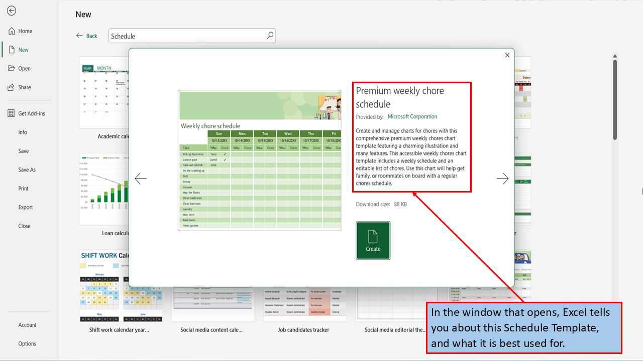 How to Create A Schedule Template in Excel 365 - Mark's Excel TipsMark ...