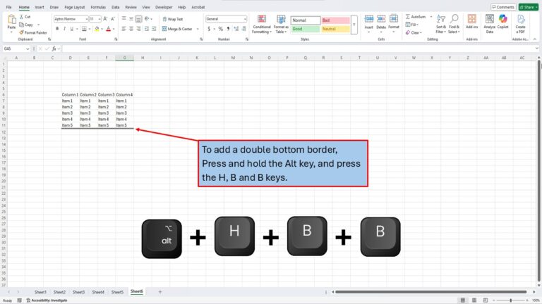 Master Excel Like a Pro: Genius Shortcut Keys to Add Borders—No Mouse Needed! - Mark's Excel Tips