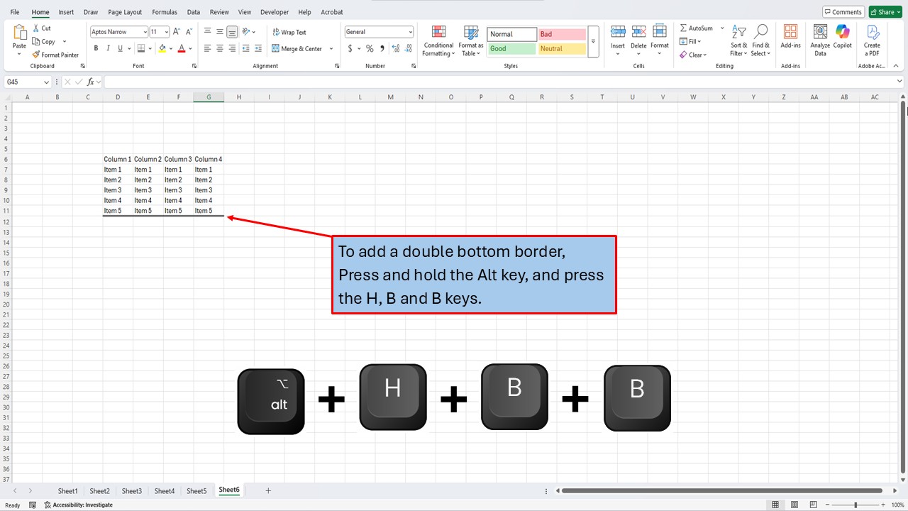 Master Excel Like a Pro: Genius Shortcut Keys to Add Borders—No Mouse ...
