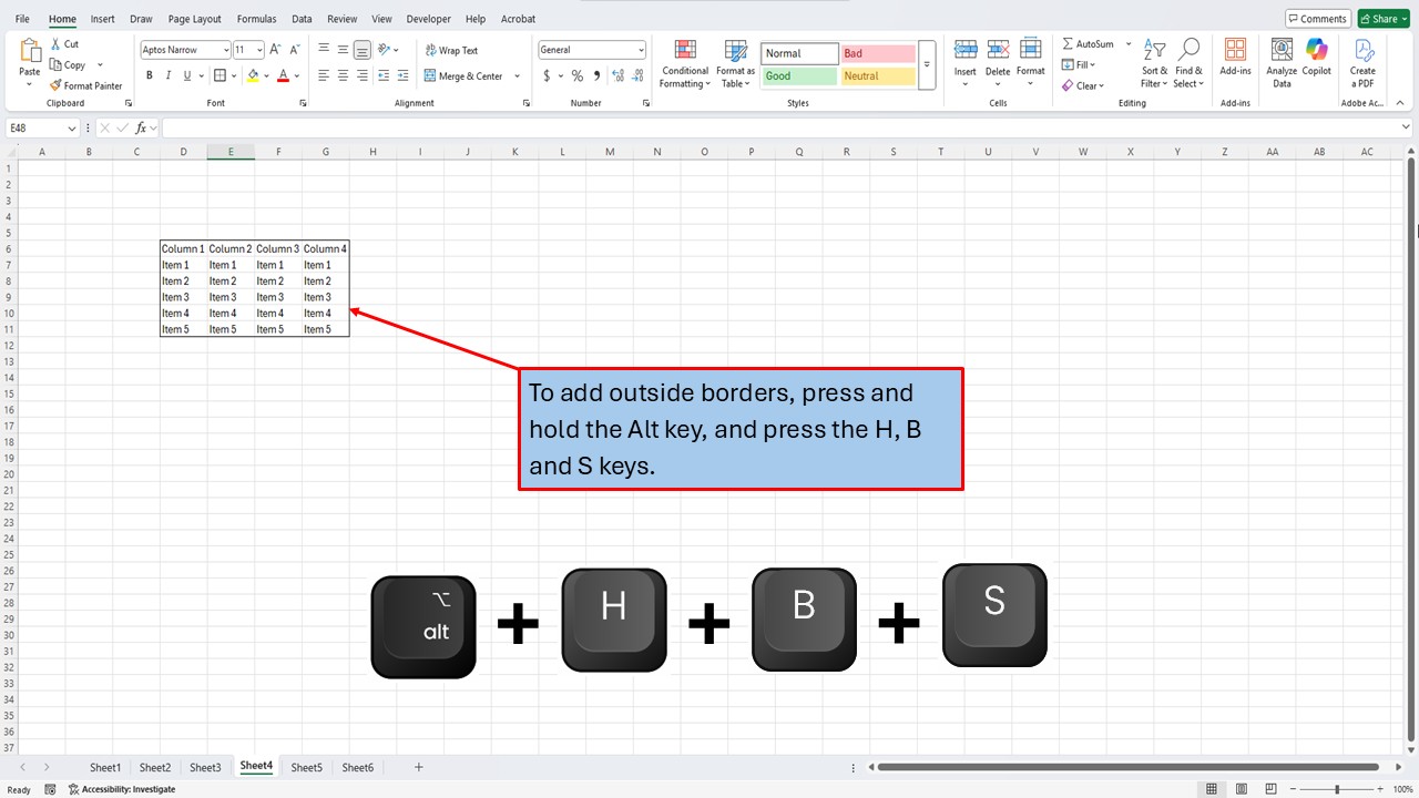Master Excel Like a Pro: Genius Shortcut Keys to Add Borders—No Mouse ...