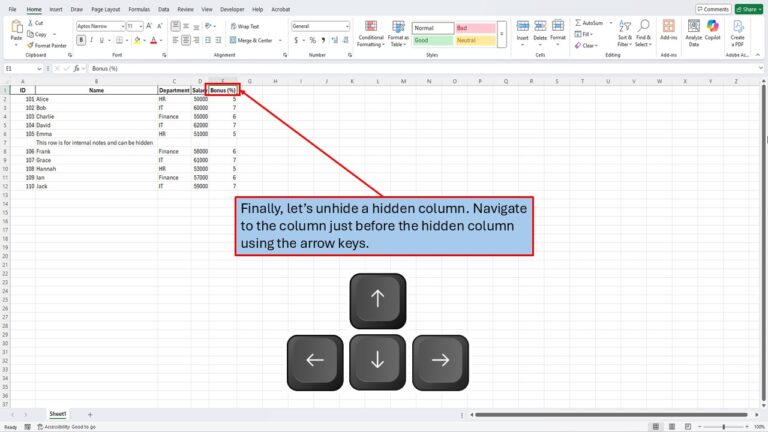 Excel Tips: Quickly Hide Columns With Keyboard Shortcuts in 2025 - Mark ...