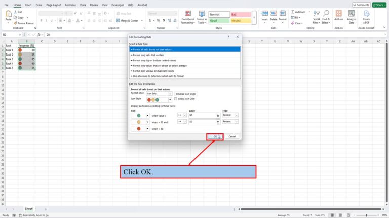 How To Use Conditional Formatting Traffic Lights In Excel - Mark's Excel Tips