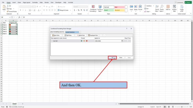 How To Use Conditional Formatting Traffic Lights In Excel - Mark's ...