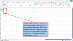 How To Use Conditional Formatting Traffic Lights In Excel - Mark's Excel Tips