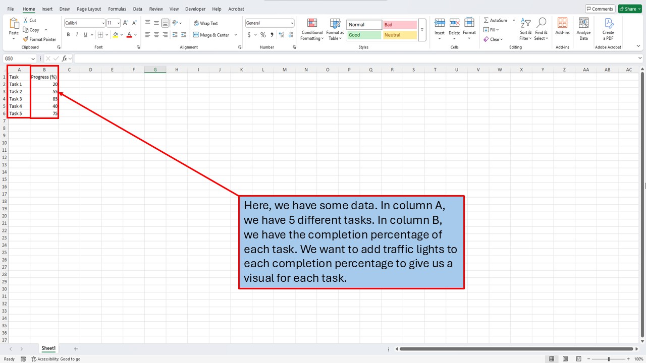 How To Use Conditional Formatting Traffic Lights In Excel - Mark's ...