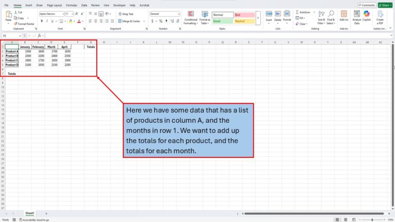 Excel AutoSum Shortcut: Easily Add Numbers Without Touching Your Mouse! - Mark's Excel Tips
