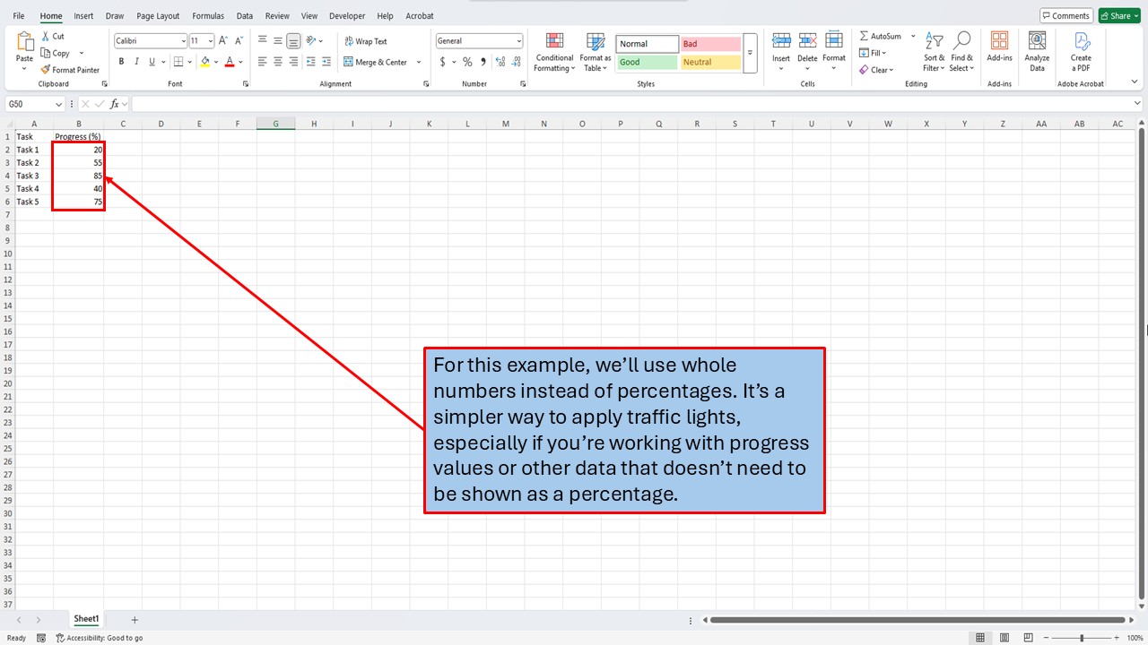 How To Use Conditional Formatting Traffic Lights In Excel - Mark's Excel Tips