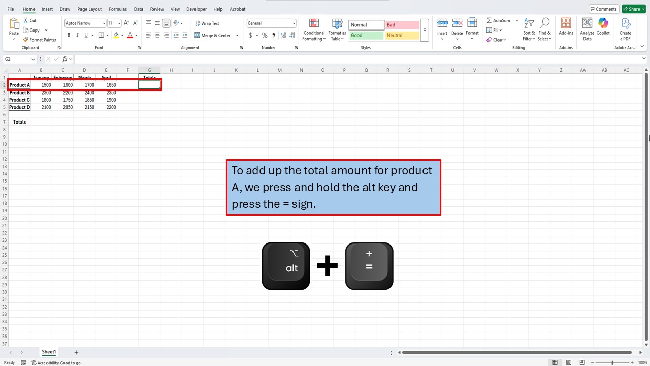 Excel AutoSum Shortcut: Easily Add Numbers Without Touching Your Mouse! - Mark's Excel Tips