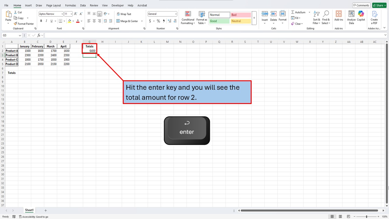 Excel AutoSum Shortcut: Easily Add Numbers Without Touching Your Mouse ...
