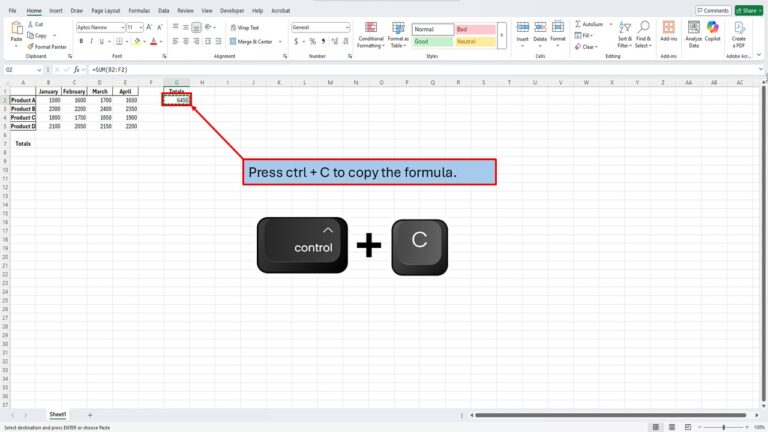 Excel AutoSum Shortcut: Easily Add Numbers Without Touching Your Mouse ...