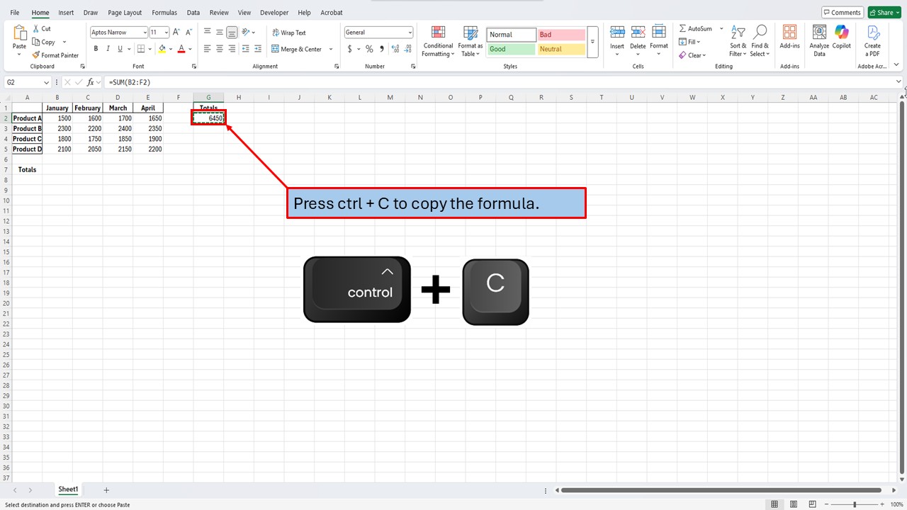Excel AutoSum Shortcut: Easily Add Numbers Without Touching Your Mouse ...
