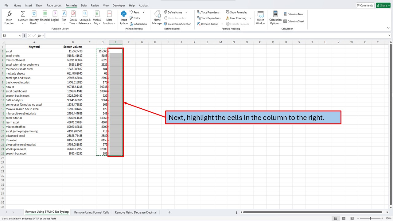 How To Remove Numbers After the Decimal in Excel - Mark's Excel Tips