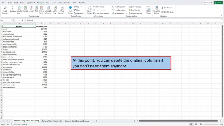 How To Remove Numbers After The Decimal In Excel Marks Excel Tips