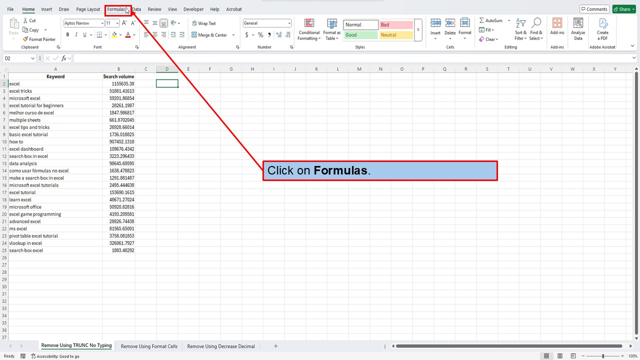 How To Remove Numbers After the Decimal in Excel - Mark's Excel Tips