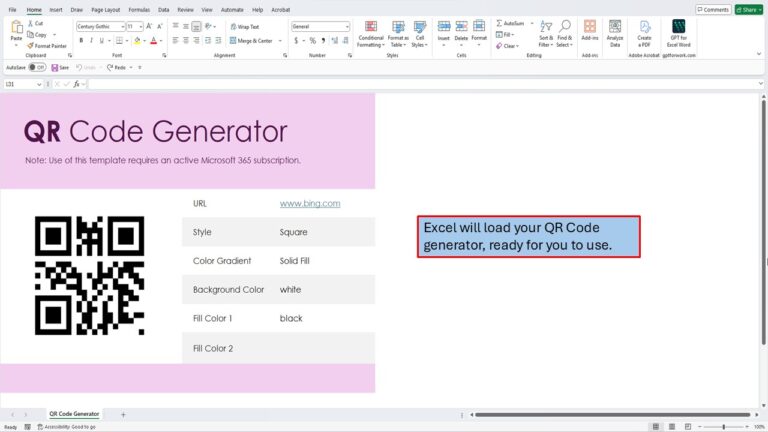 How to Use the Excel QR Code Generator in Excel 365 (Step-by-Step Guide) - Mark's Excel Tips